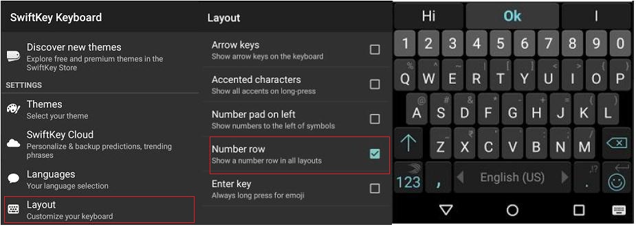 How To Add Numbers Row To Google Keyboard And SwiftKey Keyboard In 