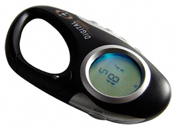 Digital Compass Carabiner with Thermometer and Clock - Techglimpse