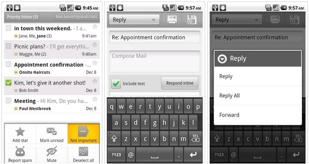 Gmail Android App Updated by Google - Techglimpse