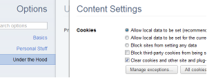 How do i stop chrome from deleting my cookies while exiting the browser ...