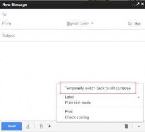 How to Switch back to Old Compose window in GMail? - Techglimpse