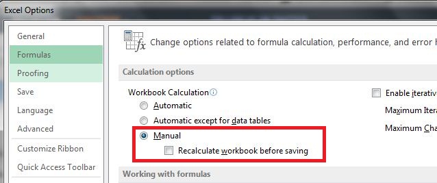 How To Disable Automatic Calculations In Excel 2013 To Speedup Your 