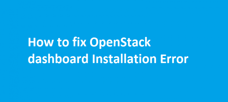 OpenStack Dashboard Installation Error - error processing package openstack-dashboard-ubuntu ...