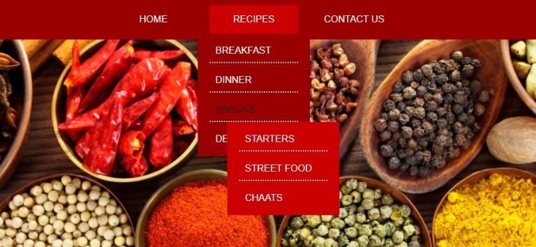 Multilevel Dropdown Menu with CSS - Techglimpse