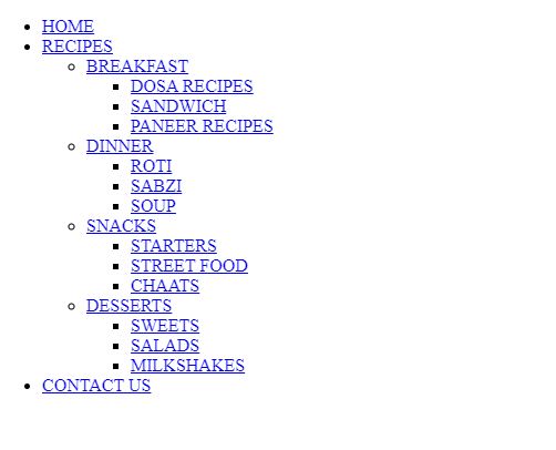 Multilevel Dropdown Menu With CSS Techglimpse