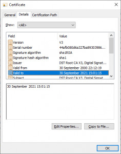 DST Root CA X3 Expiry - Invalid Certificate Error on Chrome [Fix] - Techglimpse
