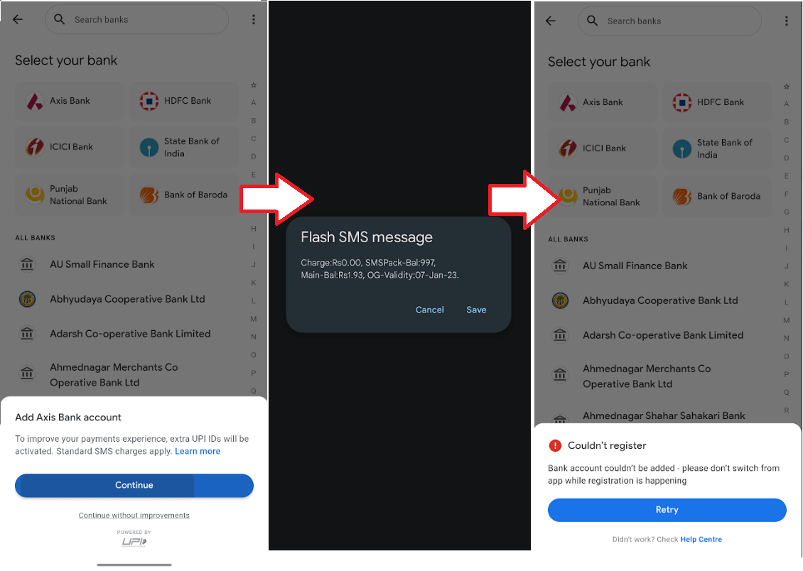 Unable To Add Bank Account To GPay Fix Is Here Techglimpse